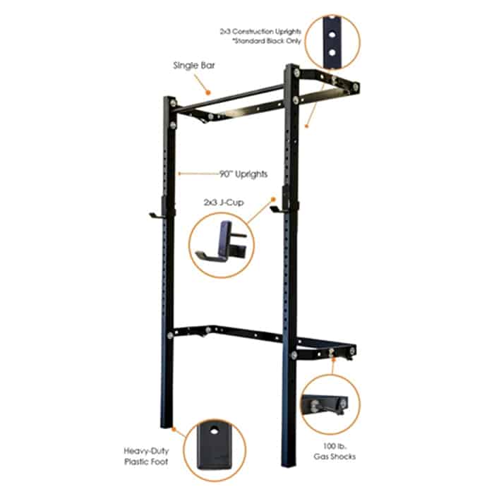 PRX 2x3 Profile Rack with Single Pull-Up Bar